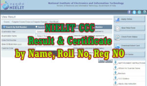NIELIT CCC Result August 2025 (out) Date student.nielit.gov.in Download ...